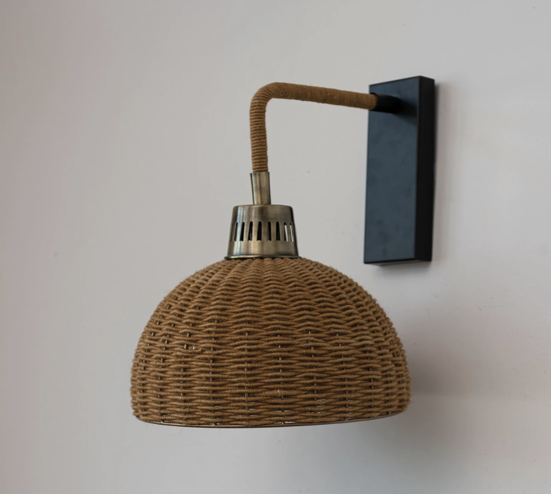 Jute Wall Sconce – Only Prettier Design